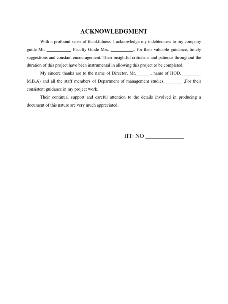 Acknowledgment: HT: NO | PDF