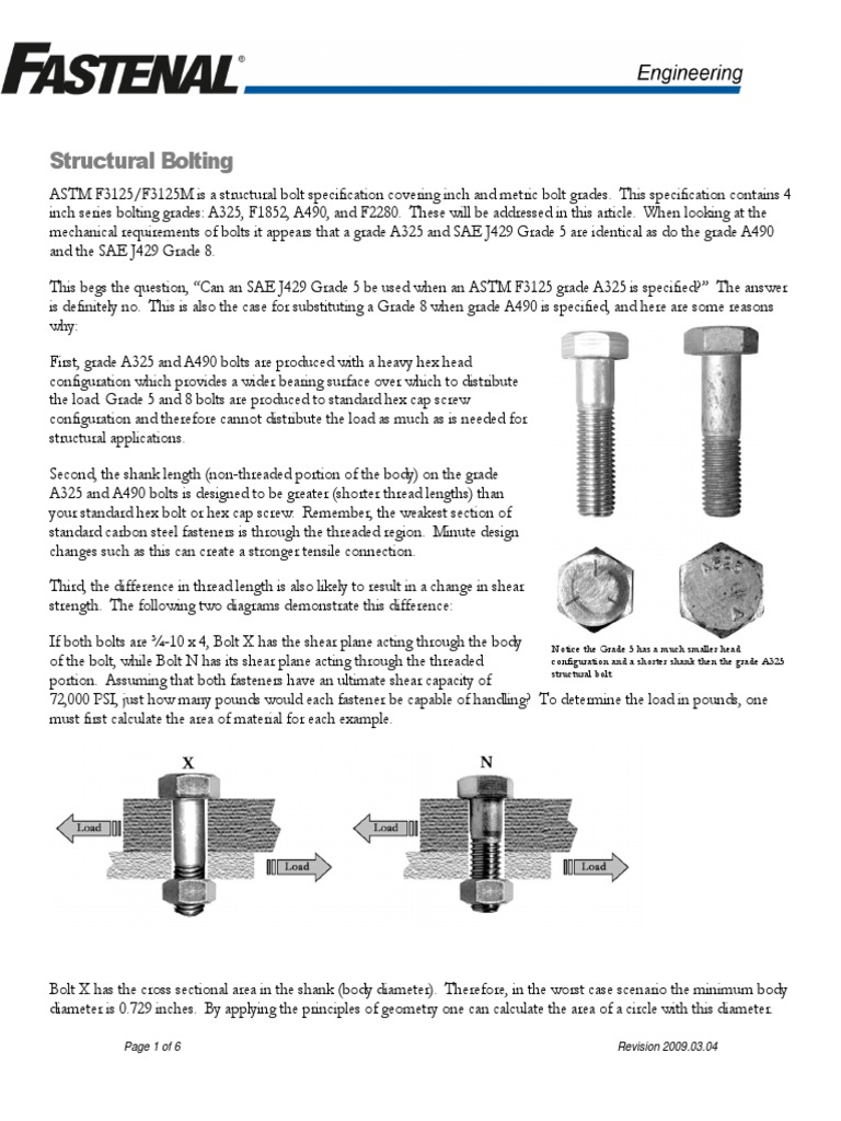 Structural Bolts Rev 2017-02-21 | PDF | Screw | Galvanization