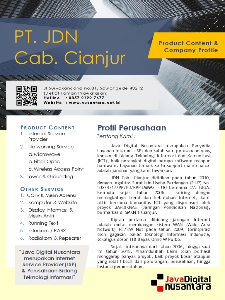 Company Profile JDN Cianjur | PDF