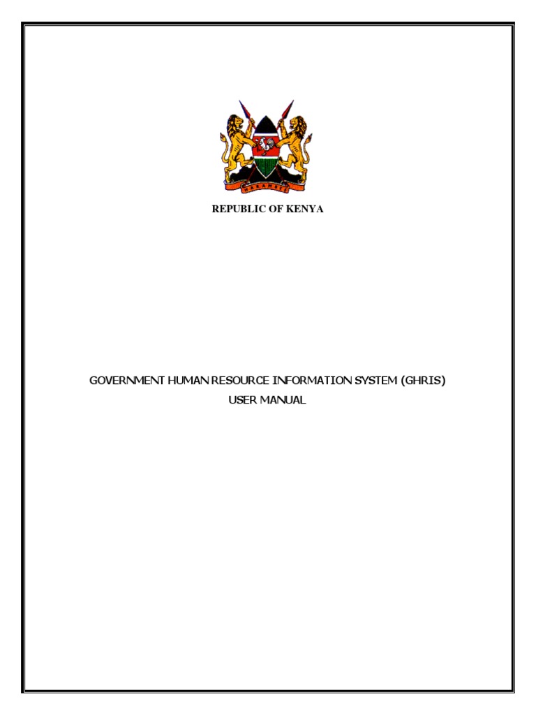 A Comprehensive Guide to Kenya's Government Human Resource Information ...