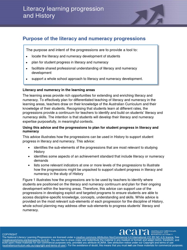 Australian Curriculum - History | PDF | Creative Commons License | Literacy