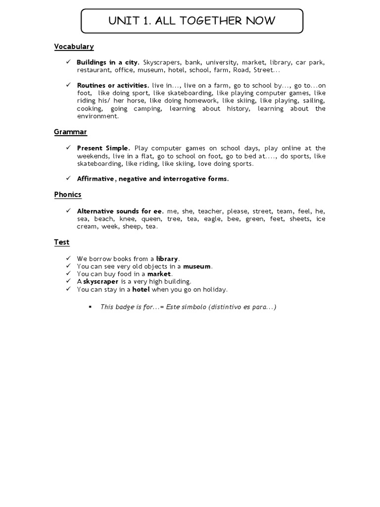 Wonder 6 Unit 1 | PDF | Leisure