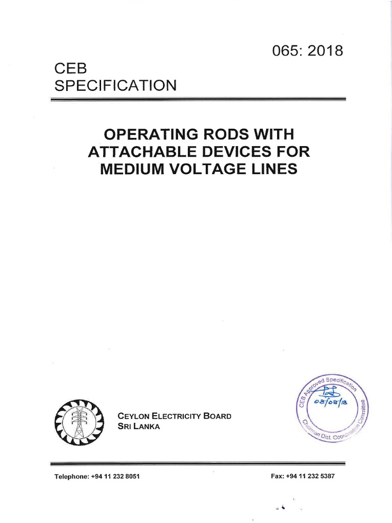 065-2018 Operating Rods | PDF