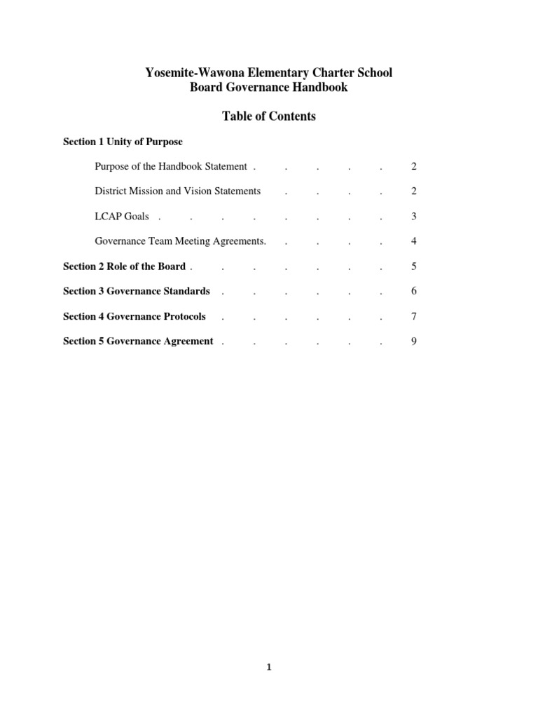 Board Governance Handbook - To Present | PDF | Governance | Agenda ...