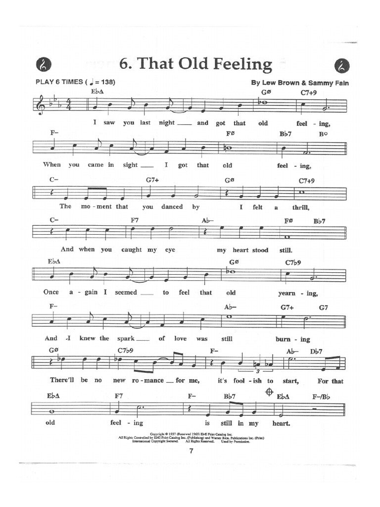 That Old Feeling | PDF