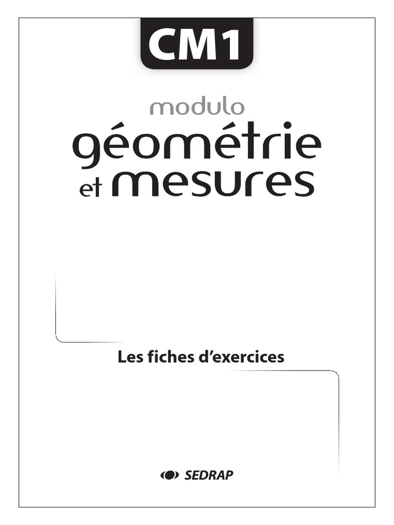 Fiches de géométrie CM1 : Symétrie | PDF | Symétrie | Longueur