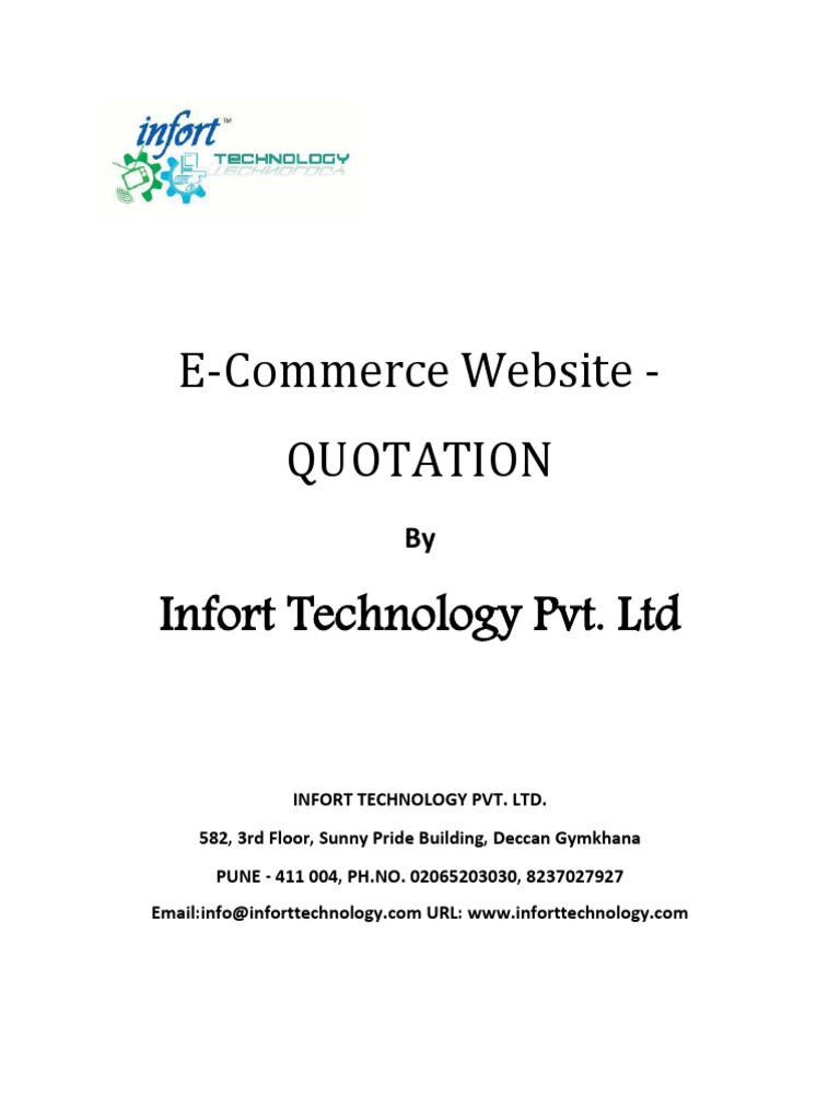 Ecommerce Website Quotation PDF | PDF | Point Of Sale | Websites