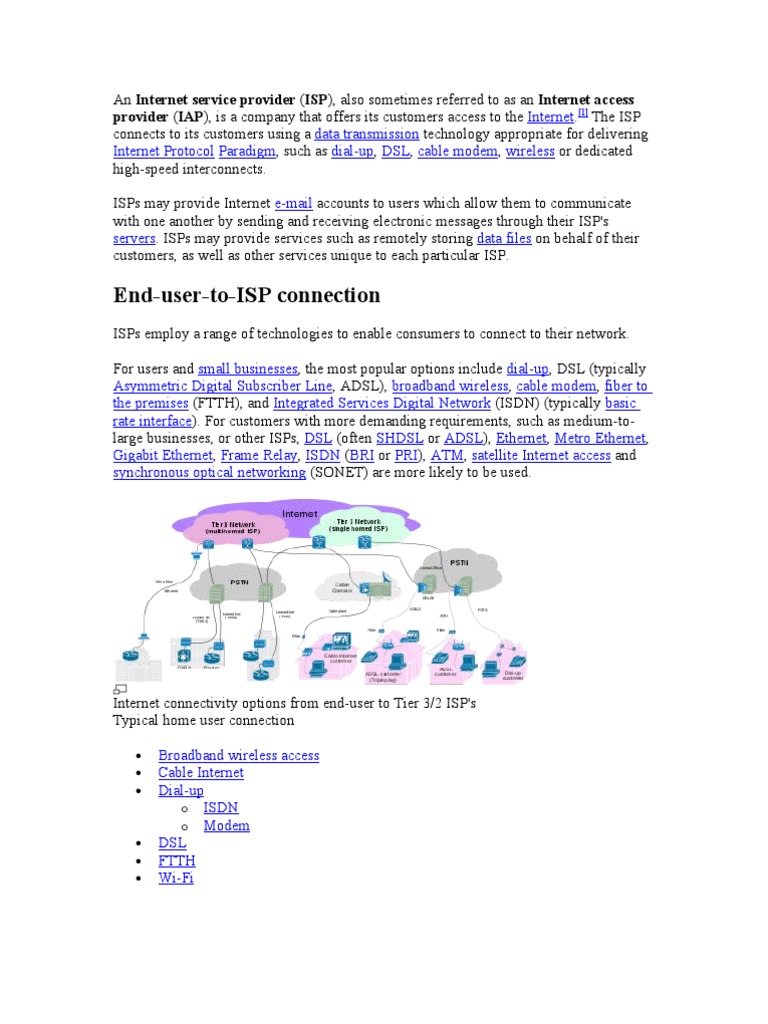 An Internet Service Provider | PDF | Internet Service Provider | Ip Address