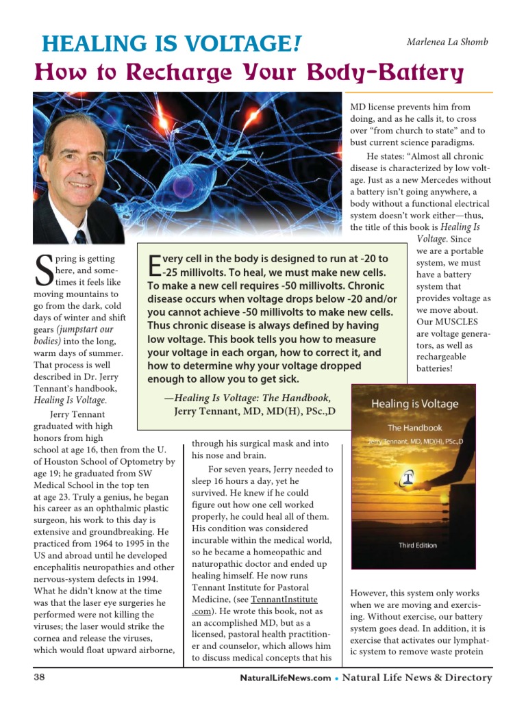 How To Recharge Your Body-Battery: Healing Is Voltage! | PDF ...