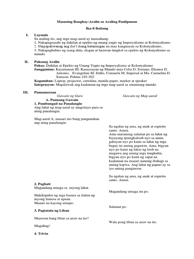 PT Lesson Plan | PDF