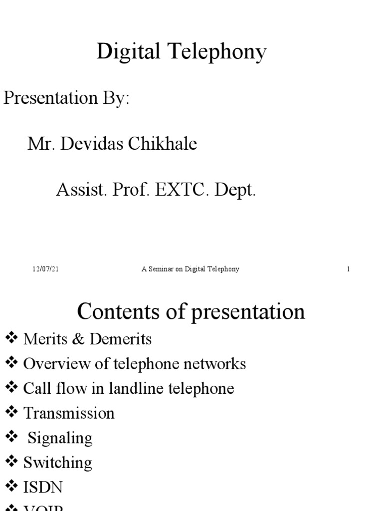 Digital Telephony | PDF | Computer Network | Graphemes