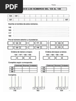 Cuadro numérico del 100 al 199 | PDF