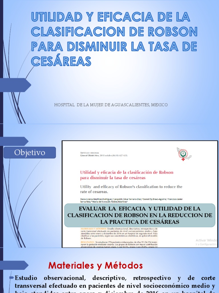 Utilidad y Eficacia de La Clasificacion de Robson | PDF | El embarazo ...