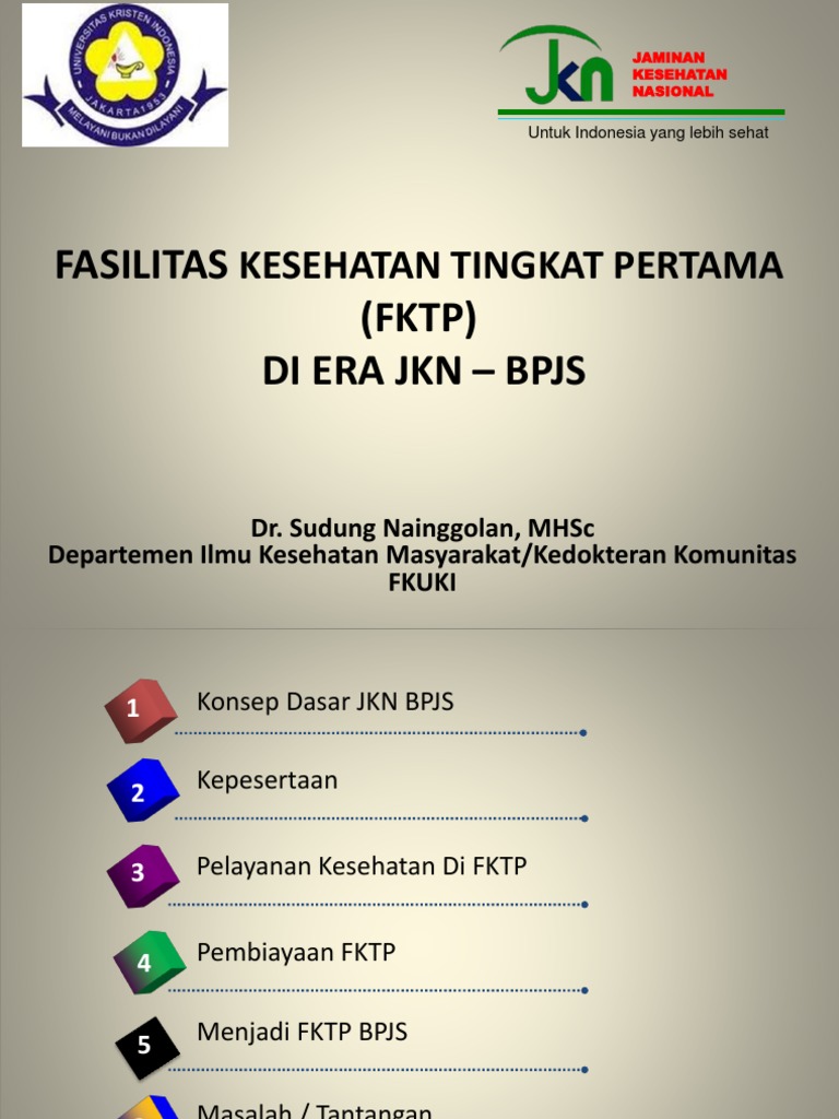 9 - BPJS FKTP - Dr. Sudung Nainggolan, MHSC | PDF