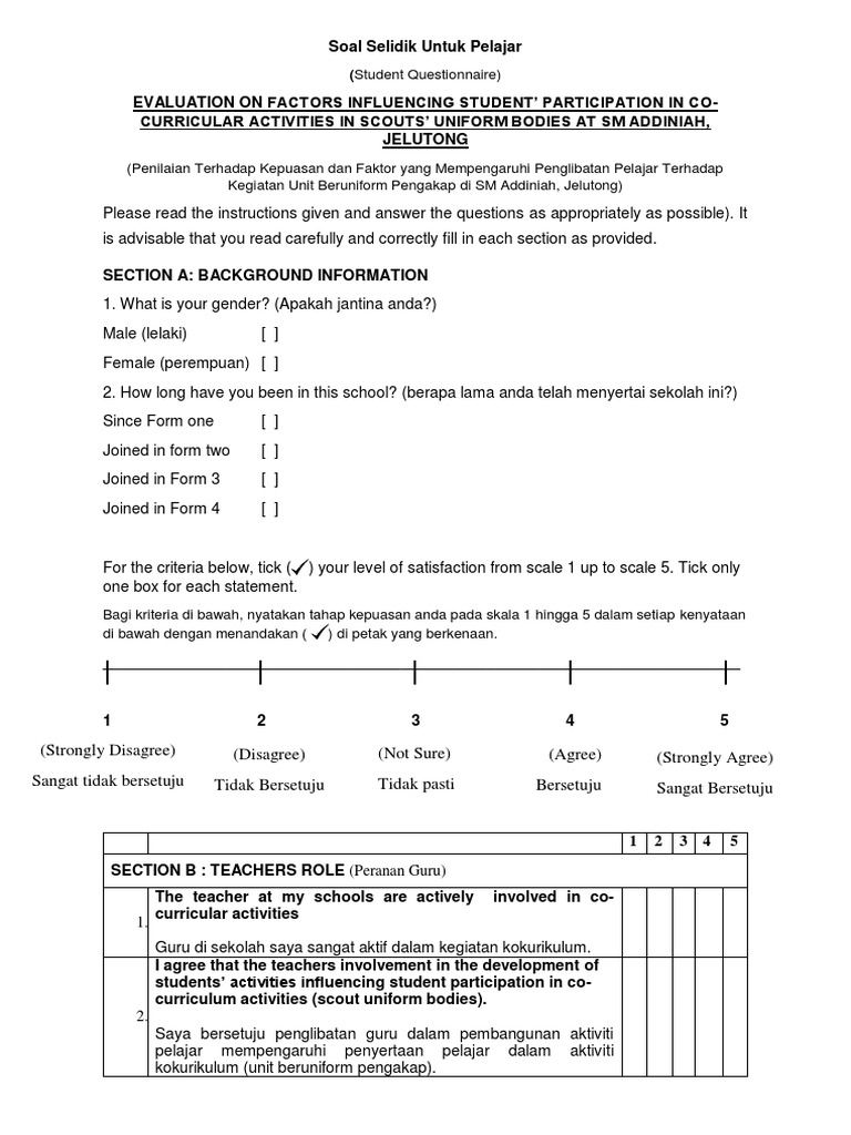 Student Participation in Co-Curricular Activities | PDF