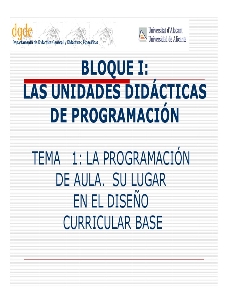 La Programación de Aula | PDF | Evaluación | Salón de clases