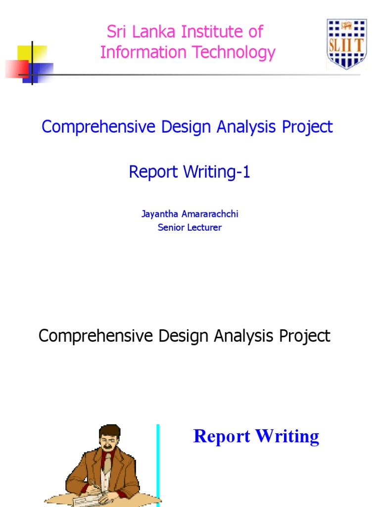 Sri Lanka Institute of Information Technology: Comprehensive Design ...