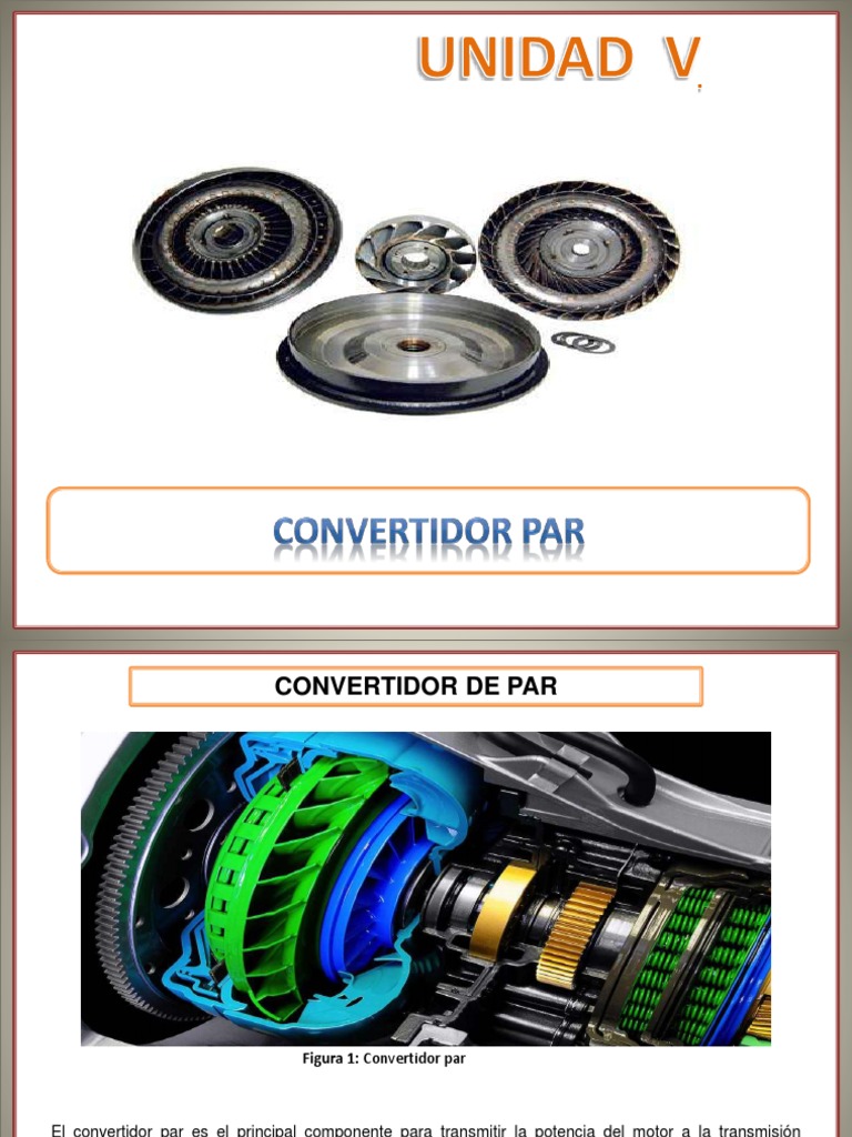 Convertidor de Par | PDF | Transmisión (Mecánica) | Tecnología de vehículos
