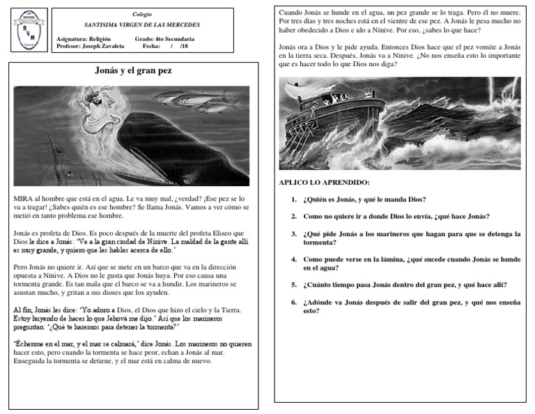 Simulacro Terminado 5 Primaria | PDF | Jonás | Ocio