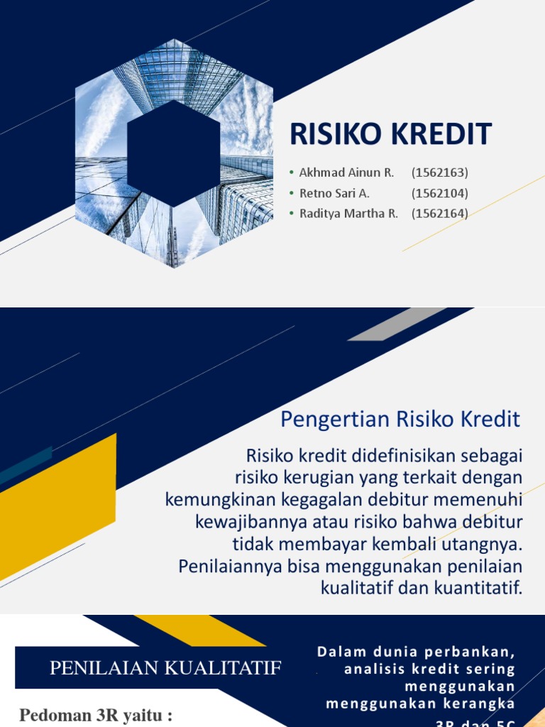Risiko Kredit | PDF | Pengelolaan Keuangan & Uang