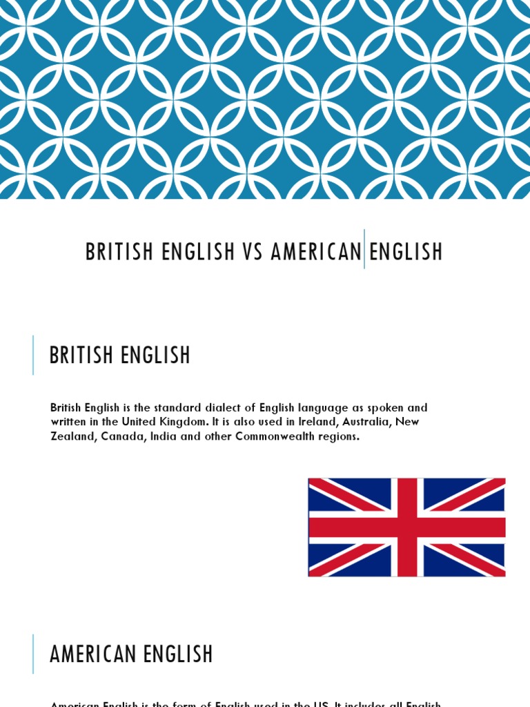 American Vs British English | PDF | English Language | Linguistics