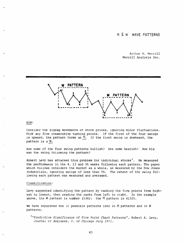 M&W WAVE PATTERNS - Arthuer A. Merrill - 1980 PDF | PDF | Market Trend ...