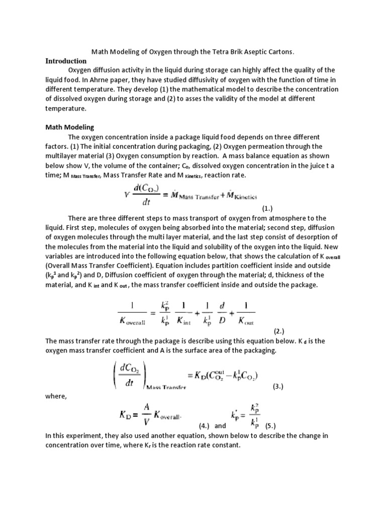 O Mass Transfer Kinetics | PDF | Solubility | Diffusion
