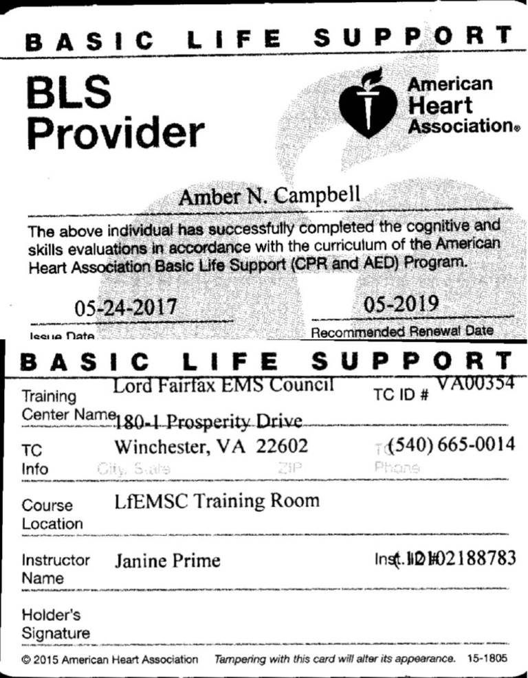 Bls Card | PDF
