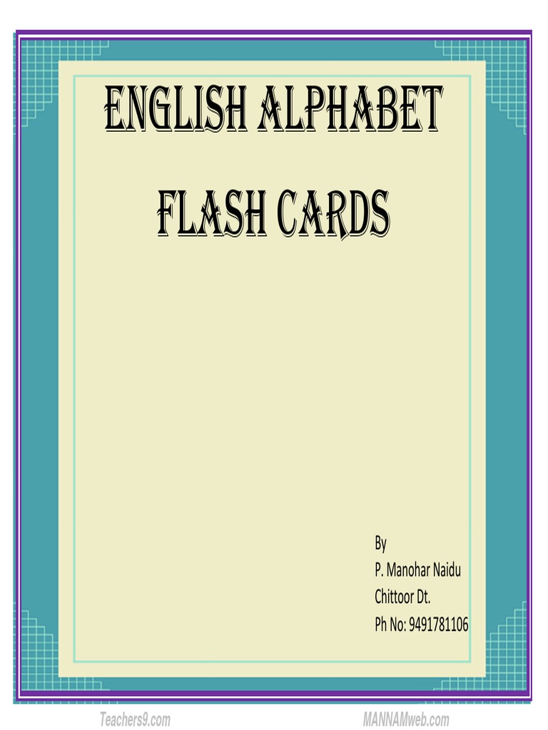 English Alphabet Flashcards PDF | PDF