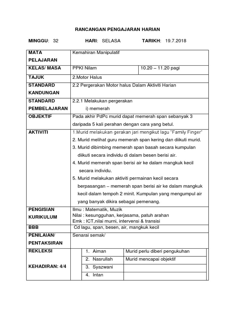 Contoh RPH | PDF