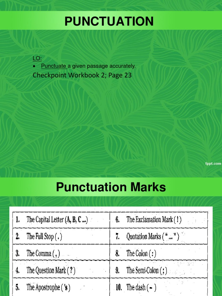 Punctuation | PDF | Punctuation | Typographical Symbols