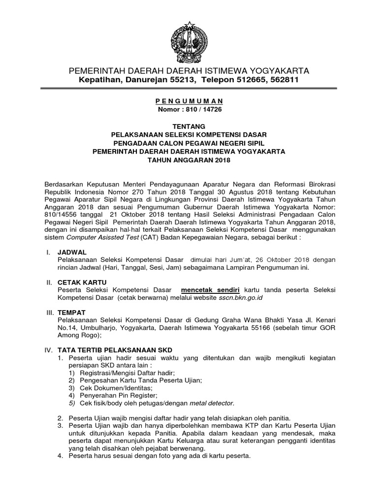 Jadwal TKD PDF | PDF