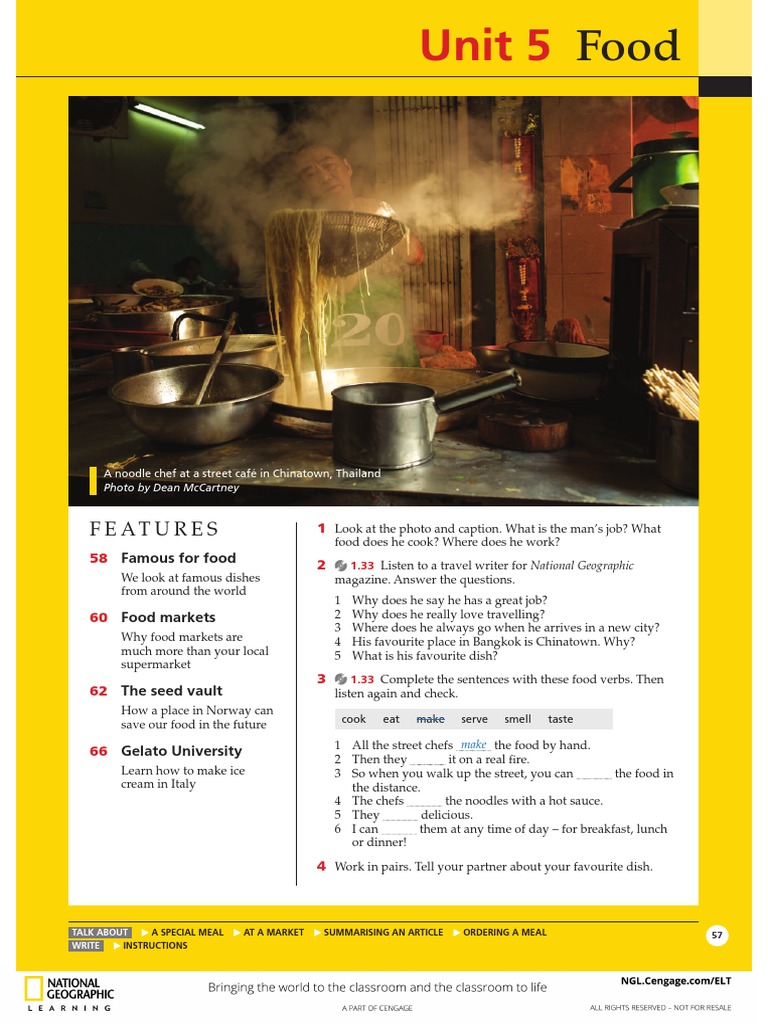 Food Elearning | PDF | Menu | Restaurants