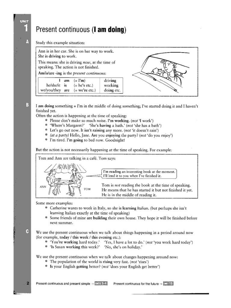 Present Simple and Present Continuous English Grammar in Use | PDF