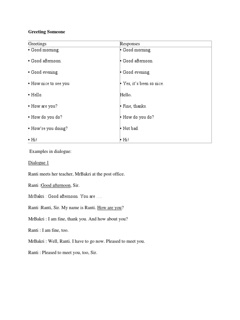 Greeting, Parting, Congratulation | PDF
