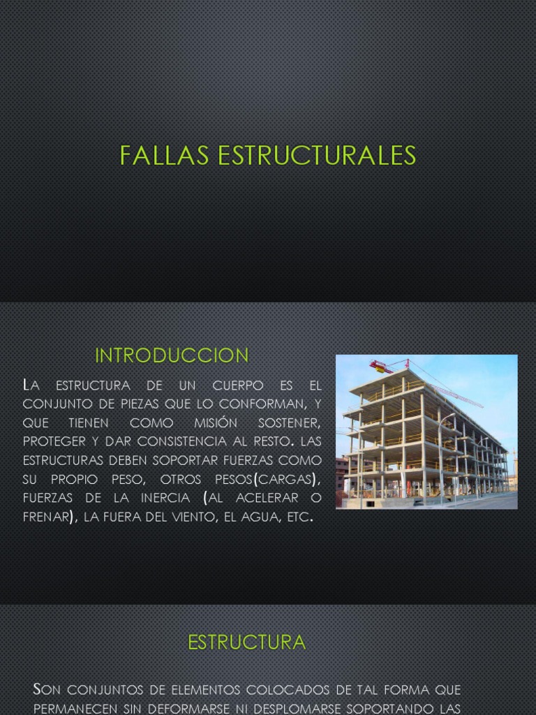 Tipos y Causas de Fallas Estructurales | PDF | Tecnología