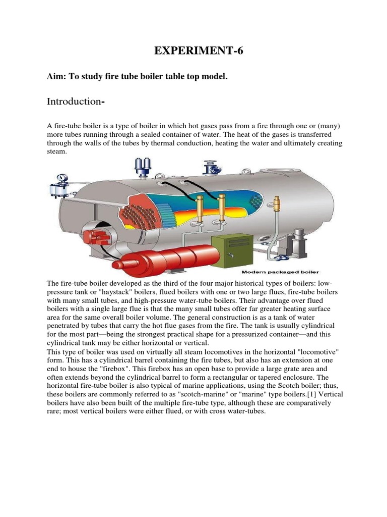 Experiment-6: Introduction | PDF | Steam Engine | Gas Technologies