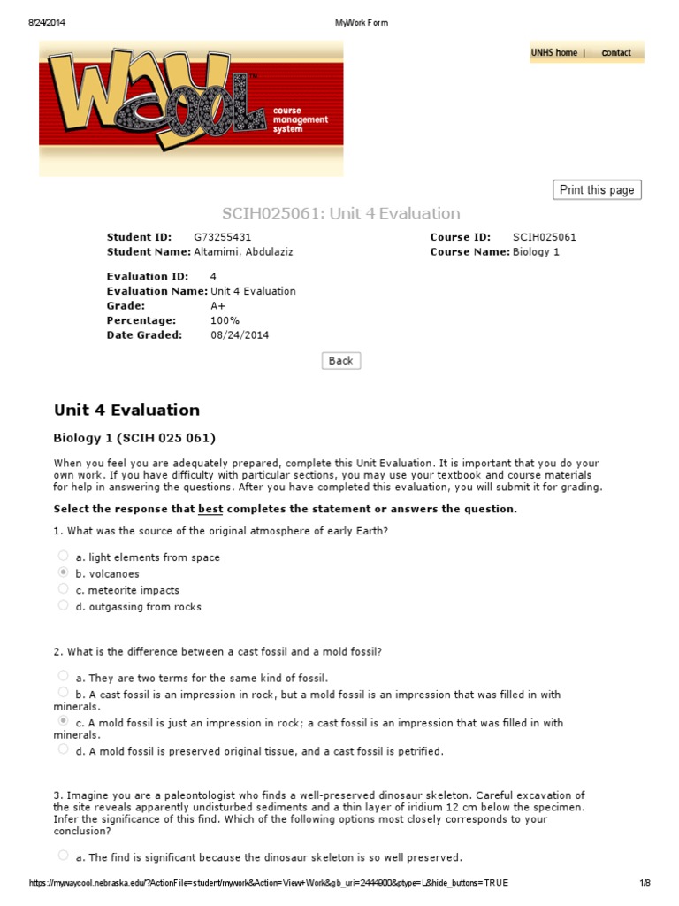 Unit 4 Evaluation PDF | PDF | Homo | Ape