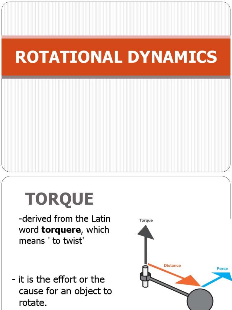 Torque and Rotational Dynamics | PDF | Rotation Around A Fixed Axis ...