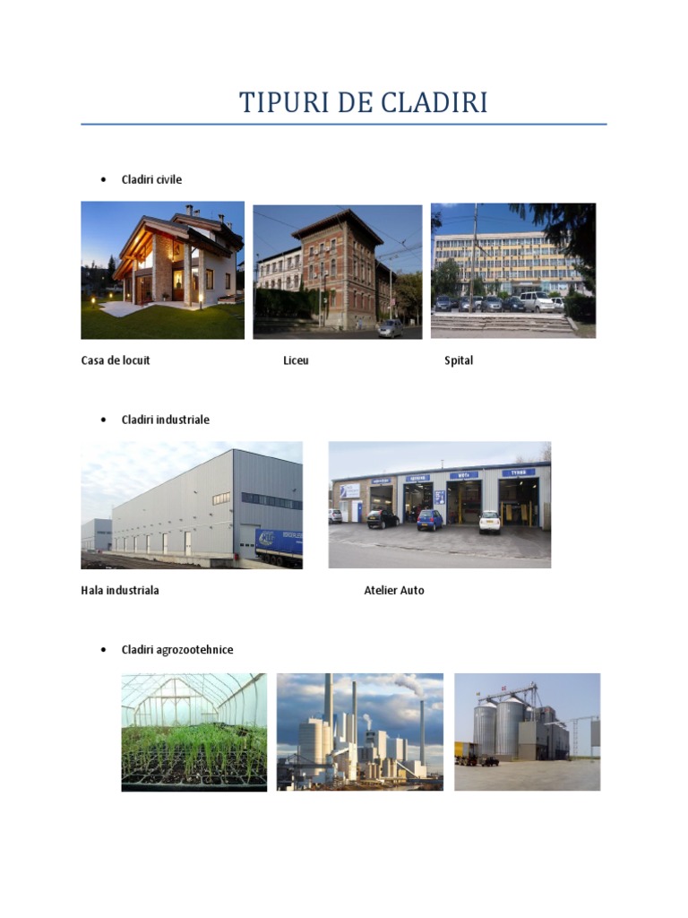 Tipuri de Cladiri | PDF