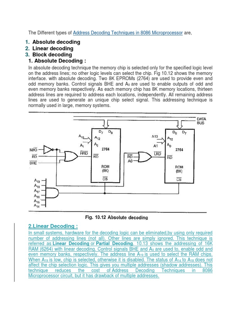 Absolute Decoding Linear Decoding Block Decoding 1. Absolute Decoding | PDF