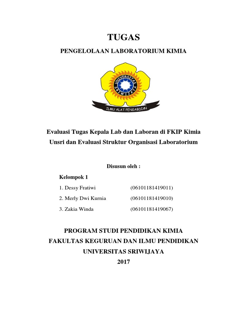 Evaluasi Tugas Kepala Laboratorium Kimia | PDF