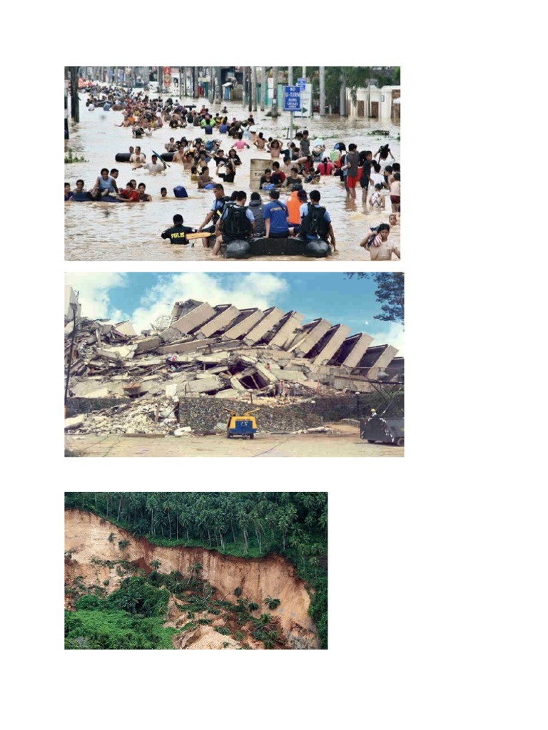 Sunog Baha Lindol Tsunami Landslide | PDF