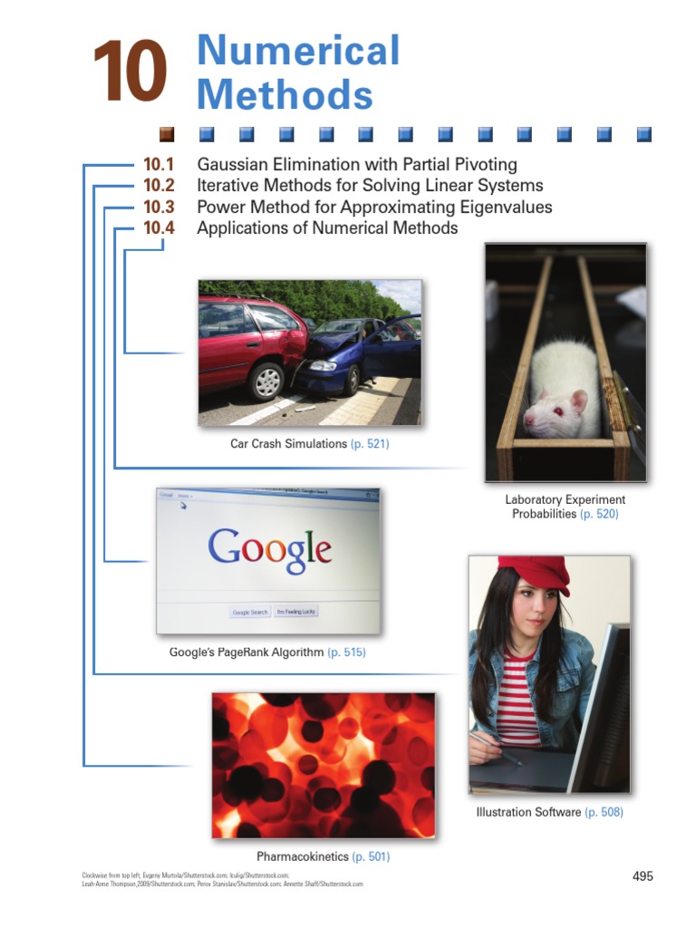 10 Numerical Methods PDF | PDF | Numerical Analysis | System Of Linear ...