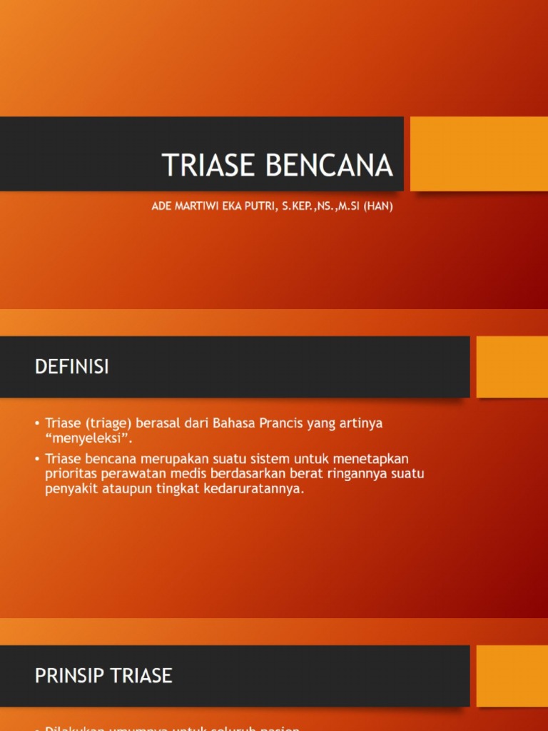 Triase bencana ppt