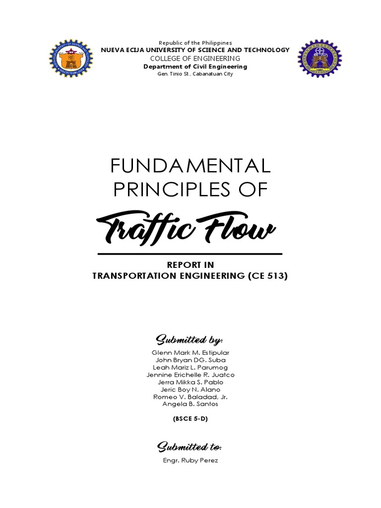 Fundamental Principles Of: Traffic Flow | PDF | Controlled Access ...