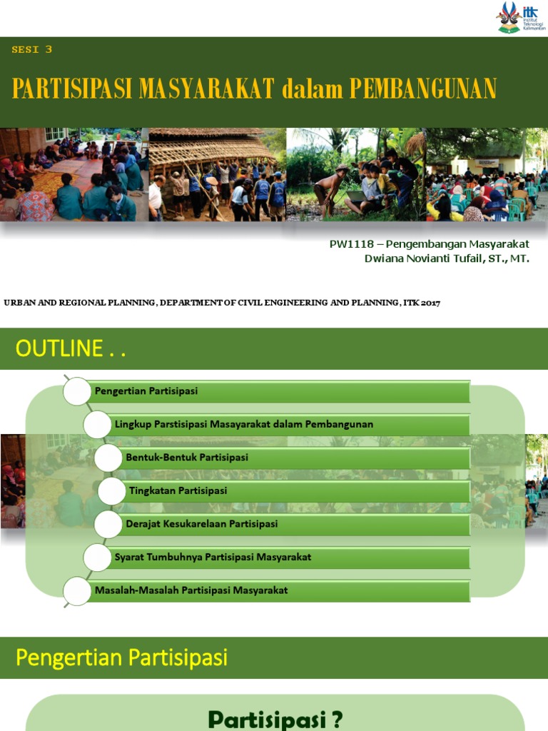 Partisipasi Masyarakat Dalam Pembangunan | PDF