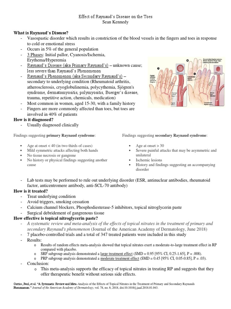 What Is Raynaud's Disease?: Secondary Raynaud's Phenomenon (Journal of ...