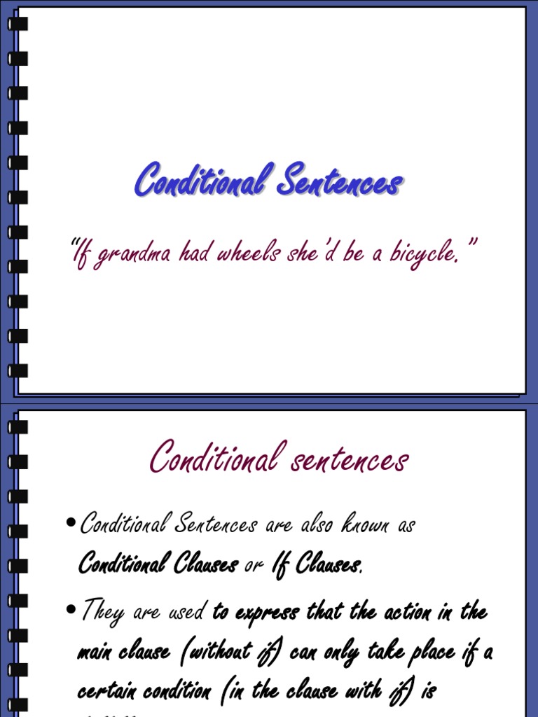 Understanding Conditional Sentences | PDF