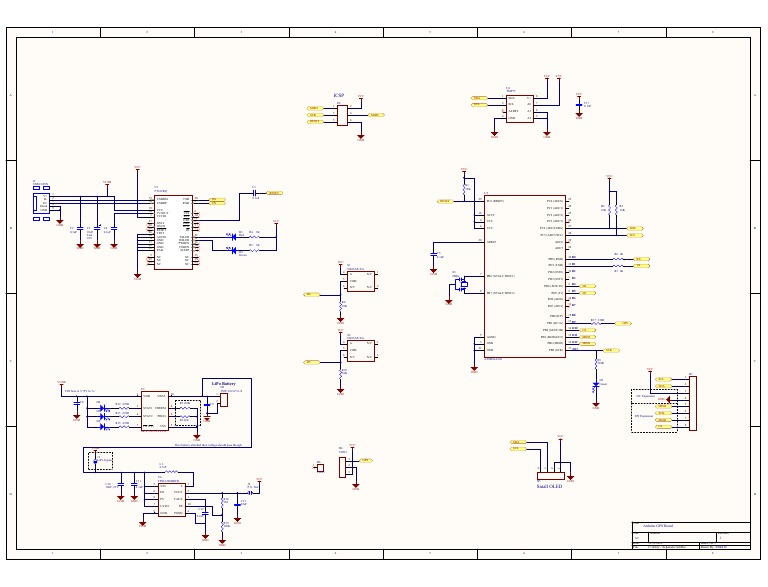 GPS Board Schematic | PDF